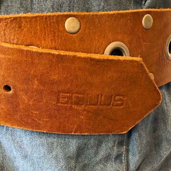 Equus | Accessories | Equus Tan Leather Grommet Belt Size Medium | Poshmark